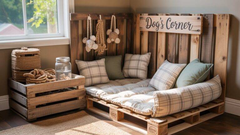 DIY Dog Corner Makeovers Using Pallets, Crates & Budget Friendly Decor ...