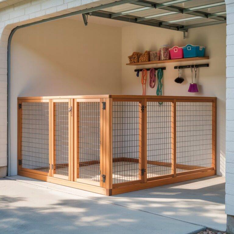 17+ Garage Dog Pen Ideas for All Weather and Comfort - INFOR EASY HOME