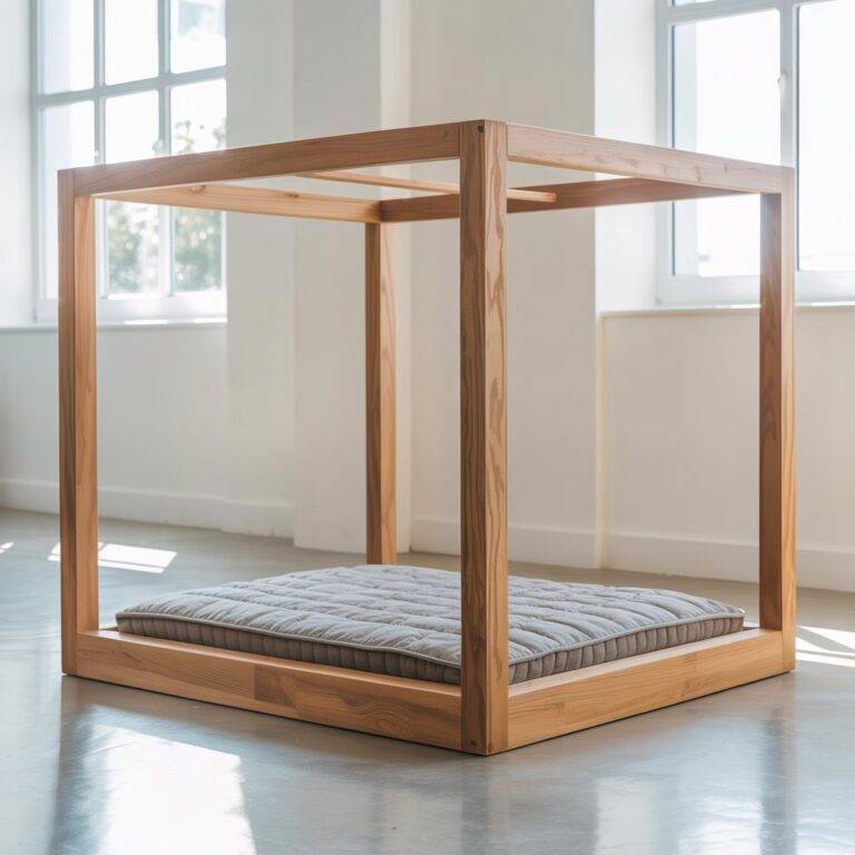18 Modern Wooden Dog Beds with Quilted Cushion for Small Dogs & Cats ...