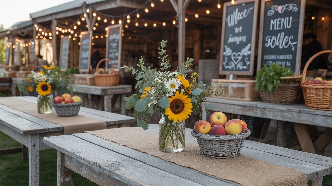 Farmers Market Bridal Shower Theme: Rustic Decor & Fresh Floral Ideas ...