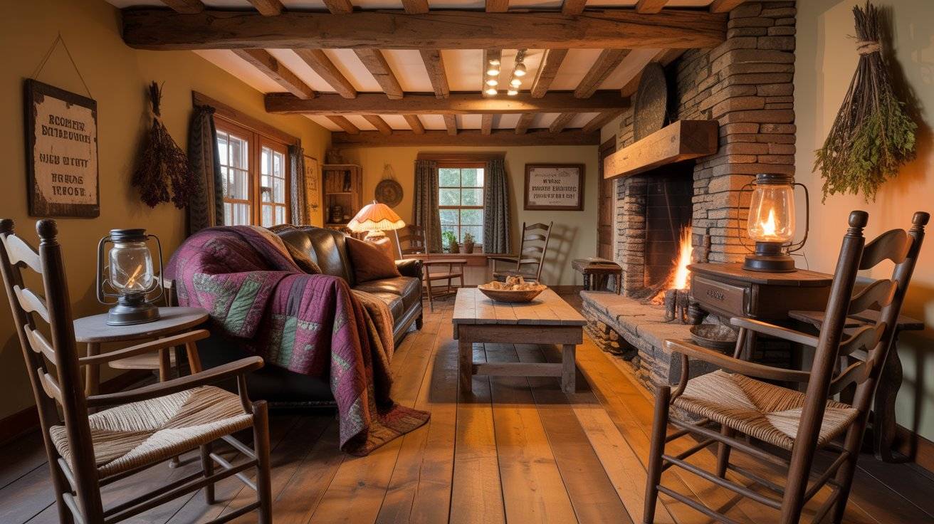 Primitive Living Room Ideas That Bring Cozy Country Charm Indoors ...