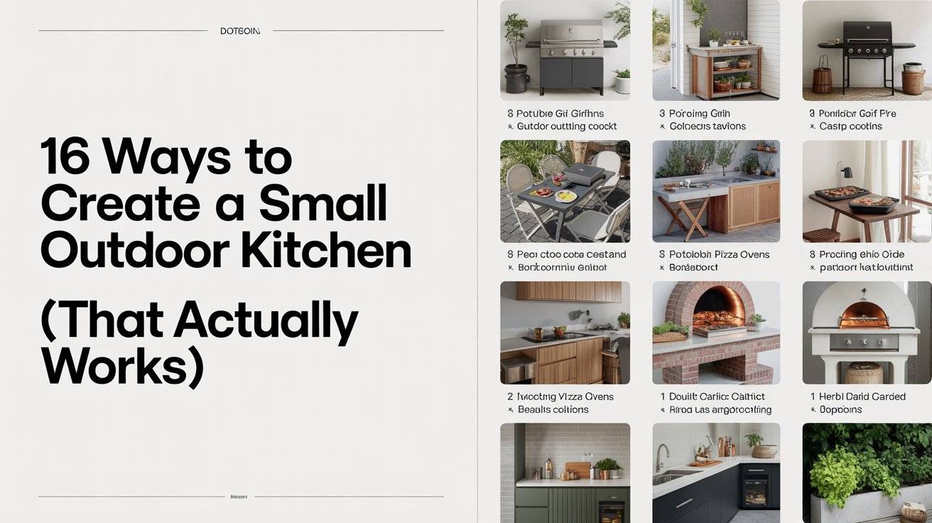 16 Ways to Create a Small Outdoor Kitchen (That Actually Works) - INFOR ...